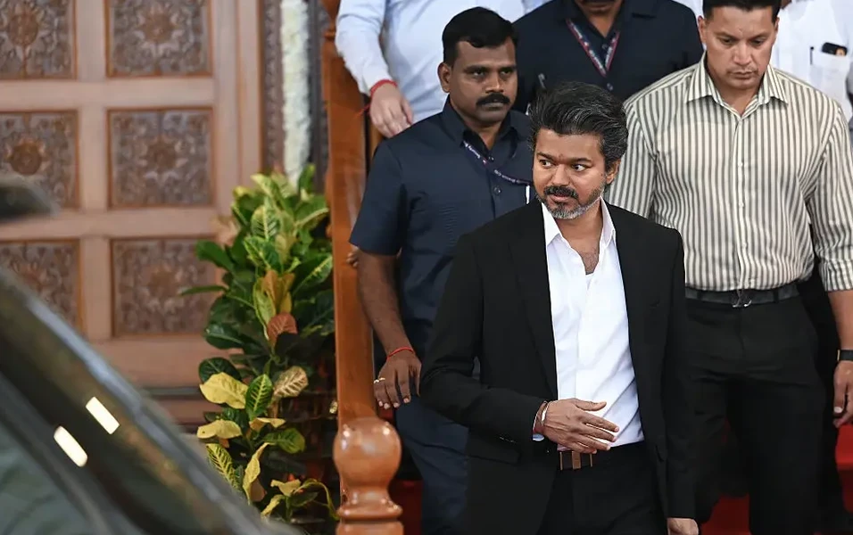 Vijay donates silver sword at Kollur temple, echoing MGR legacy