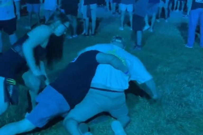 UFC White House event has fans brawling on floor in disgusting scenes