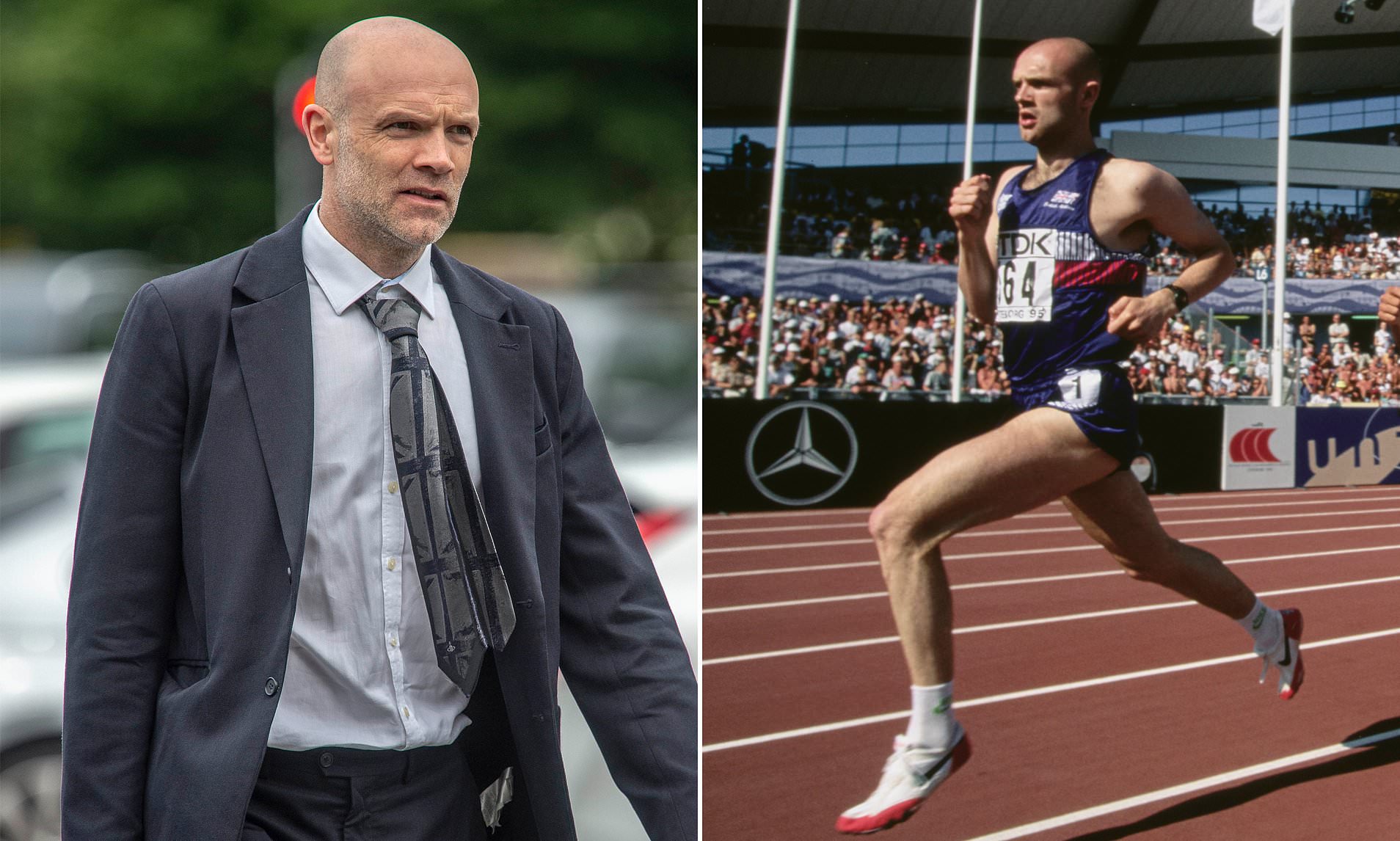 Ex-Olympic runner, 54, admits throwing pillow at his GP wife but denies ...