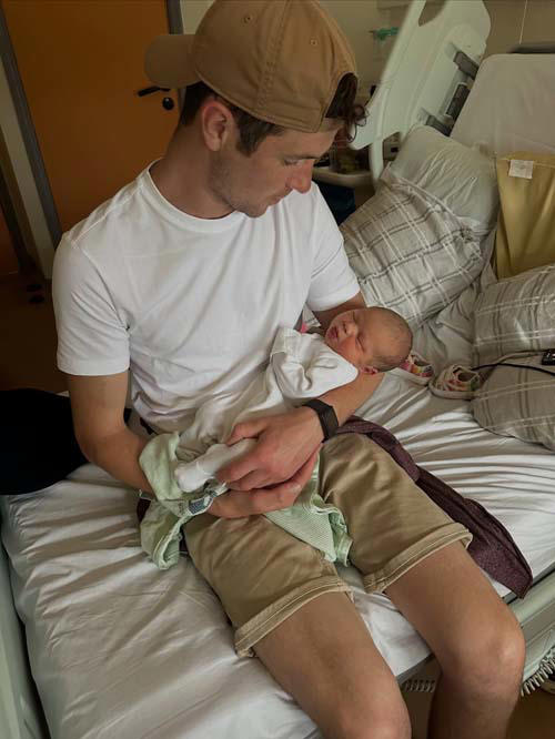 Son of Grand National hero welcomes second child