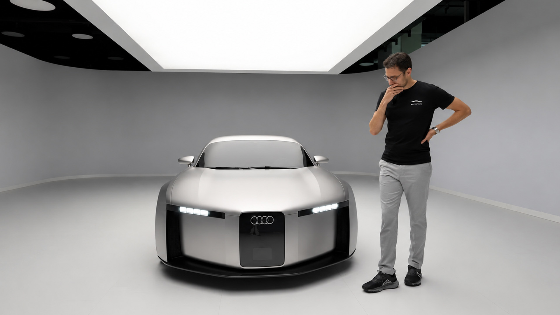 Audi introduces a concept car with a minimalist and futuristic character
