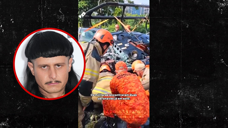 Oliver Tree crash site video shows mangled helicopter