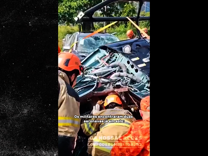 Oliver Tree crash site video shows mangled helicopter