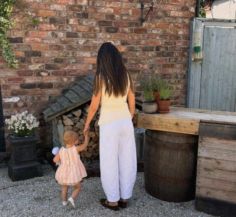 Michelle Keegan's daughter Palma, 1, is cute as a button in candy ...