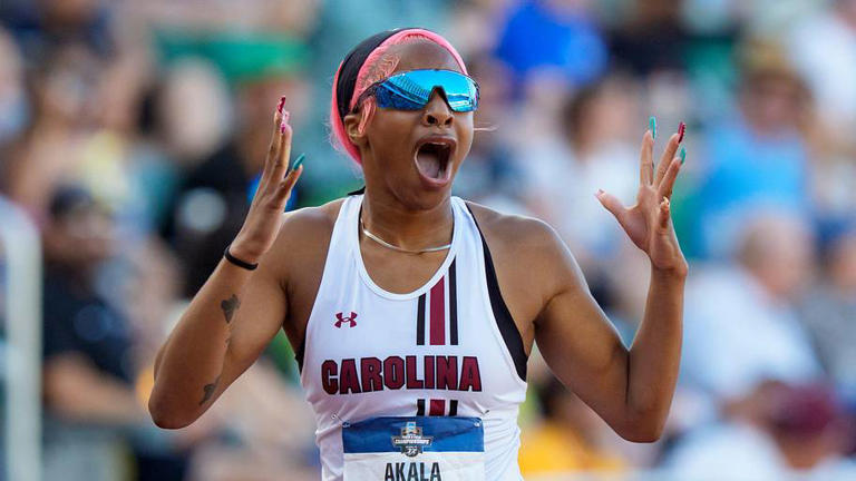 South Carolina's Akala Garrett crowned NCAA national champion in hurdles
