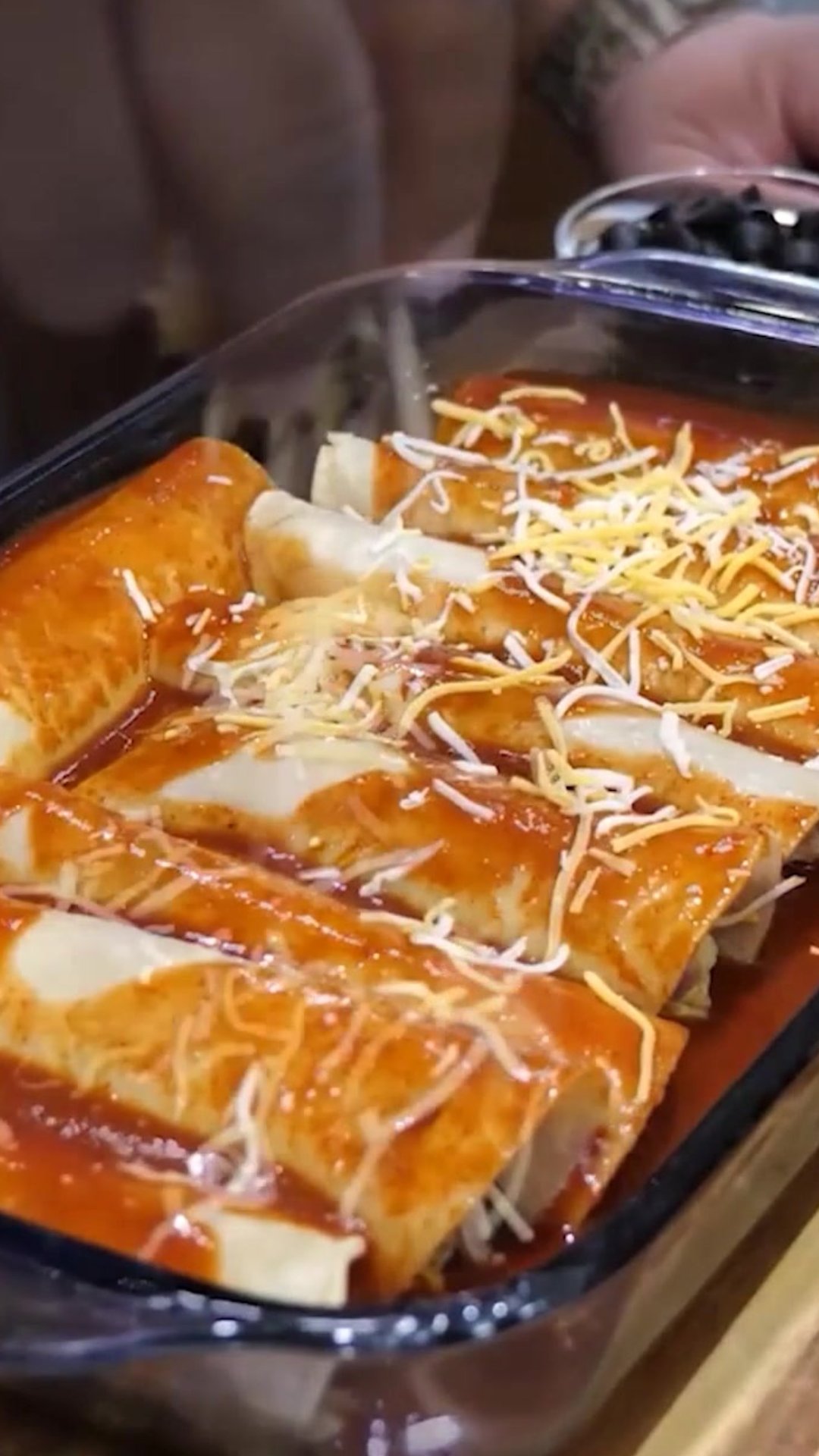 Soft inside, crispy outside enchiladas