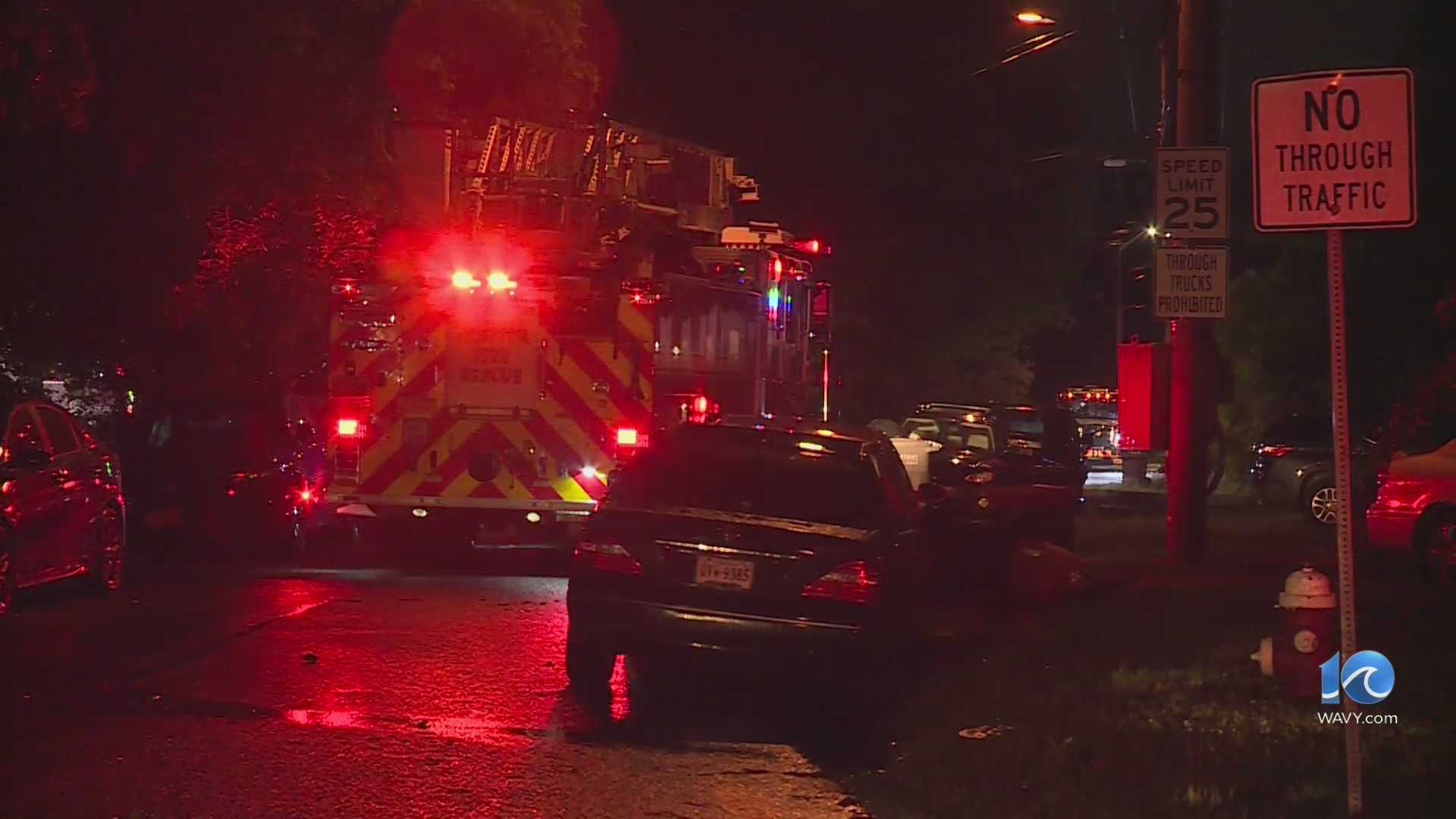 Lightning strike ignites shed in Hampton, no one injured