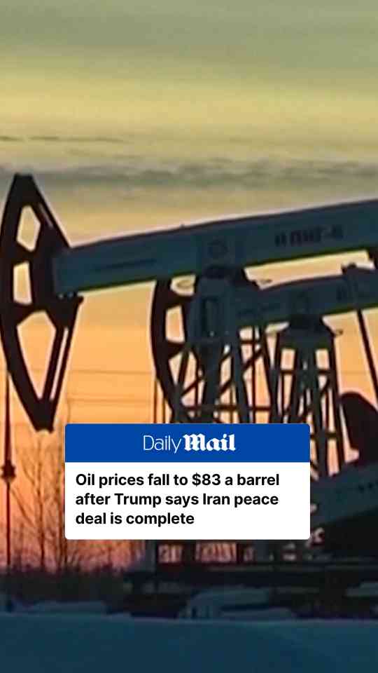 Oil prices fall after reports of US.-Iran agreement