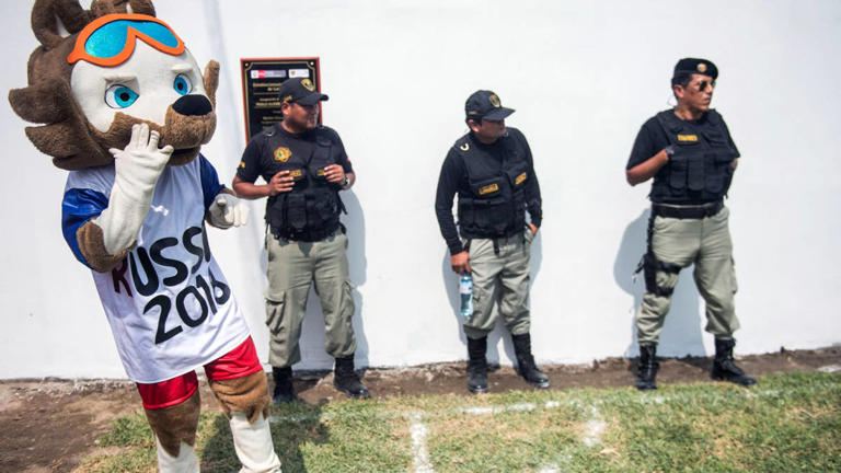 Undercover cops in World Cup mascots arrest drug dealer during match