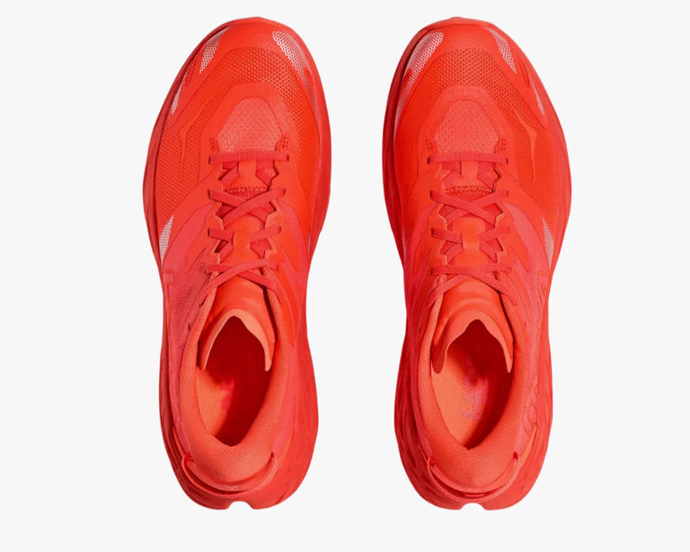Hoka’s premier trail runner gets a blazing hot, monochromatic new look