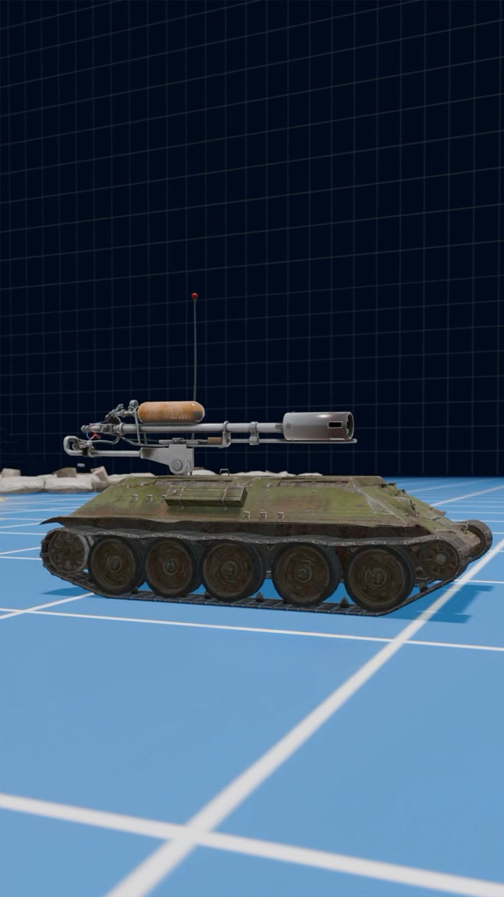 Remote-controlled tanks battle in real time
