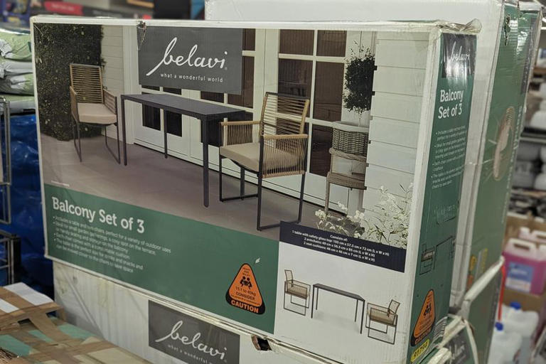 Aldi patio set that 'brings comfort and charm' is now £113 cheaper than ...