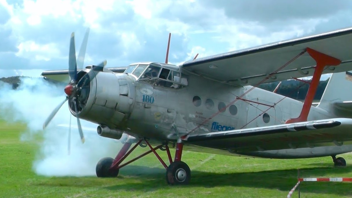 Watch this vintage biplane take off - "You'll notice how slowly it ...