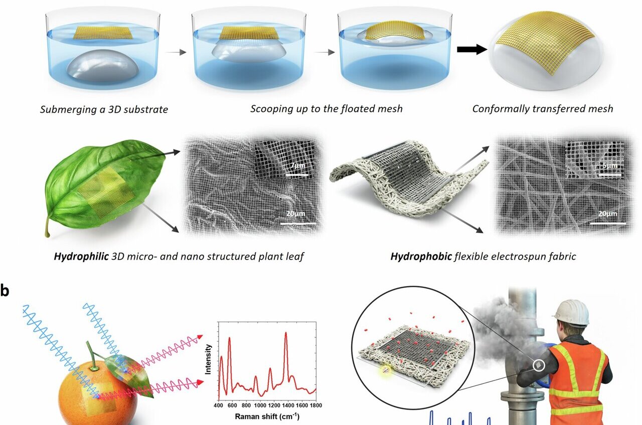 Water-based nanoprinting moves metal films onto delicate 3D surfaces ...