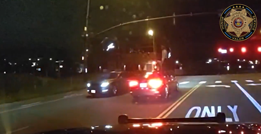 Suspected DUI driver pulled over going the wrong way in Lone Tree