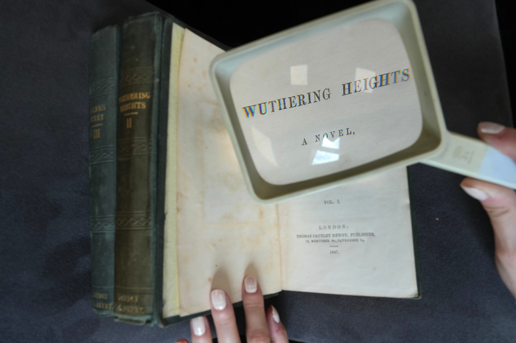 A rare first edition of 'Wuthering Heights' complete with spelling ...