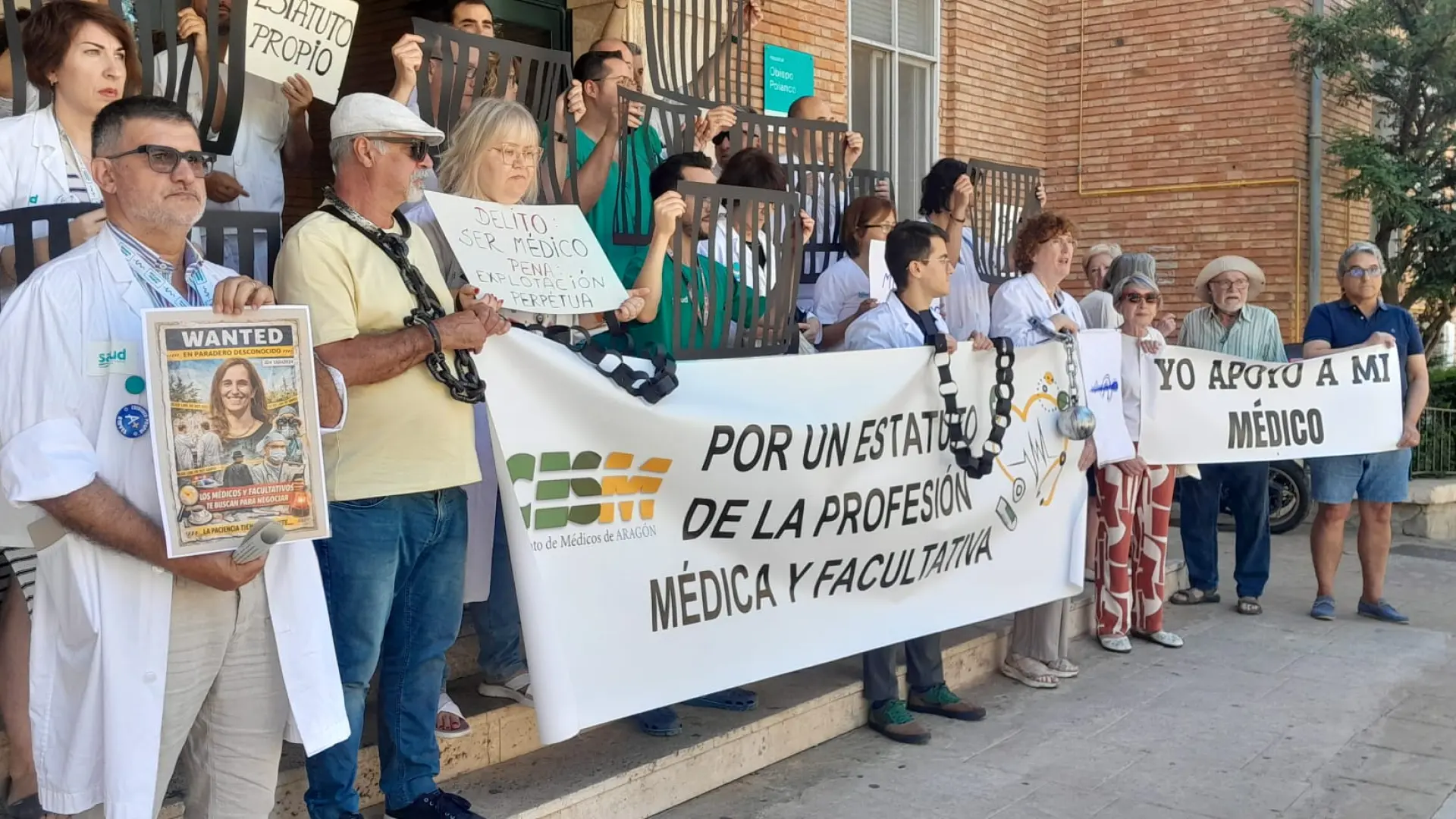 Los médicos de Teruel, entre rejas para denunciar la esclavitud de ...