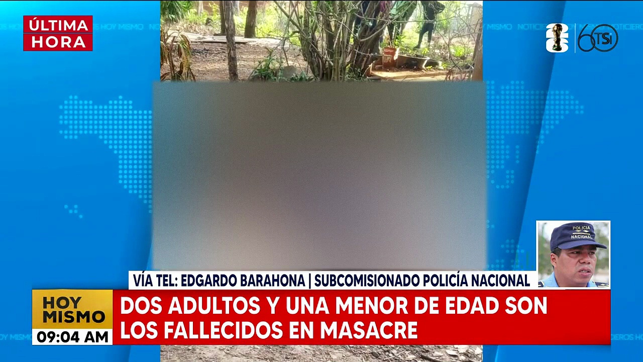 Dos adultos y una menor son las víctimas de una nueva masacre en Yoro