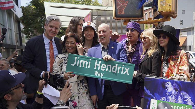 West 8th Street in the West Village has now been named after Jimi Hendrix
