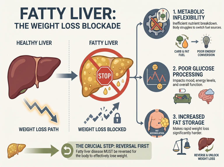 Fatty liver and weight gain: The hidden reason your metabolism stalls ...