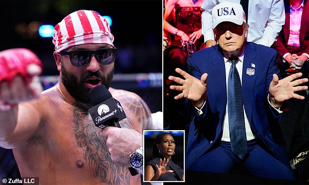 Trump's reported reaction as UFC fighter yells Michelle Obama slur