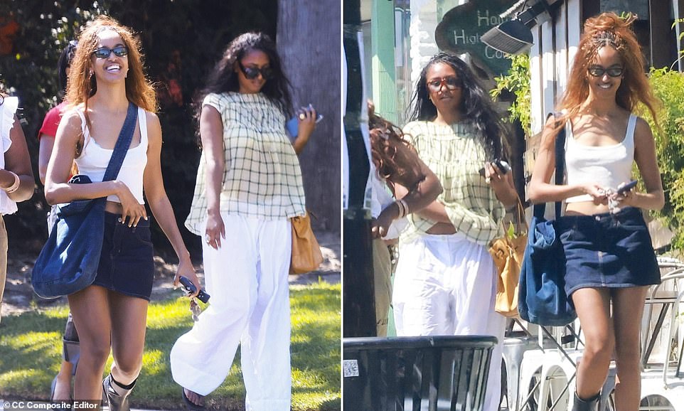 Malia and Sasha Obama step out in Los Feliz