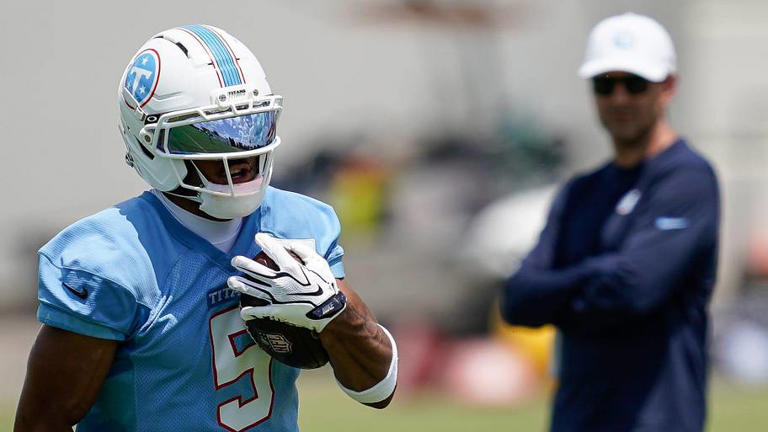 Titans WR Elic Ayomanor: Second-year receiver comes in at No. 24