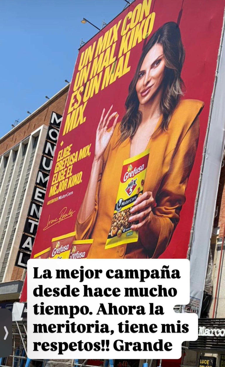 Irene Rosales hace una campaña de publicidad: "Elige el mejor Kiko"