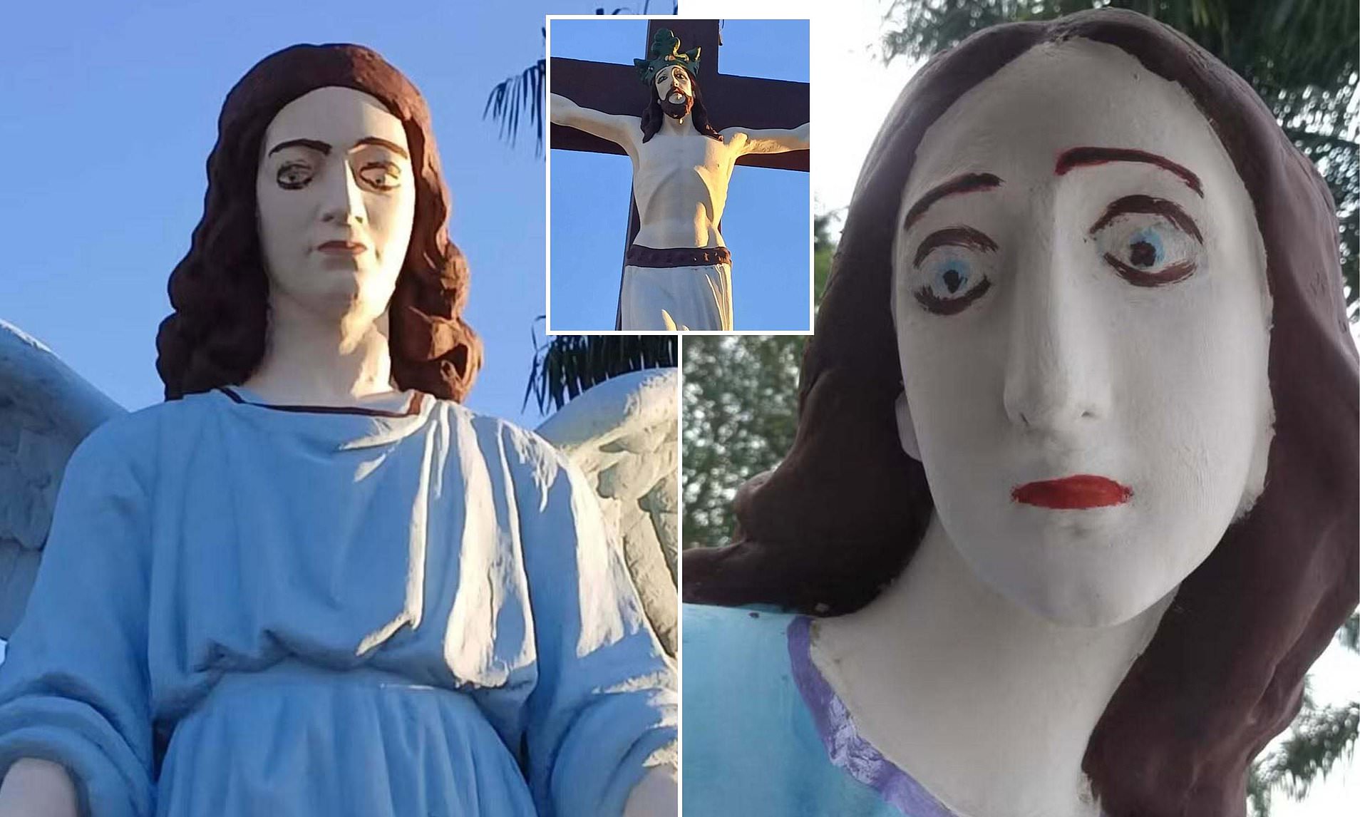 Disastrous restoration of celebrated religious sculptures sparks ...
