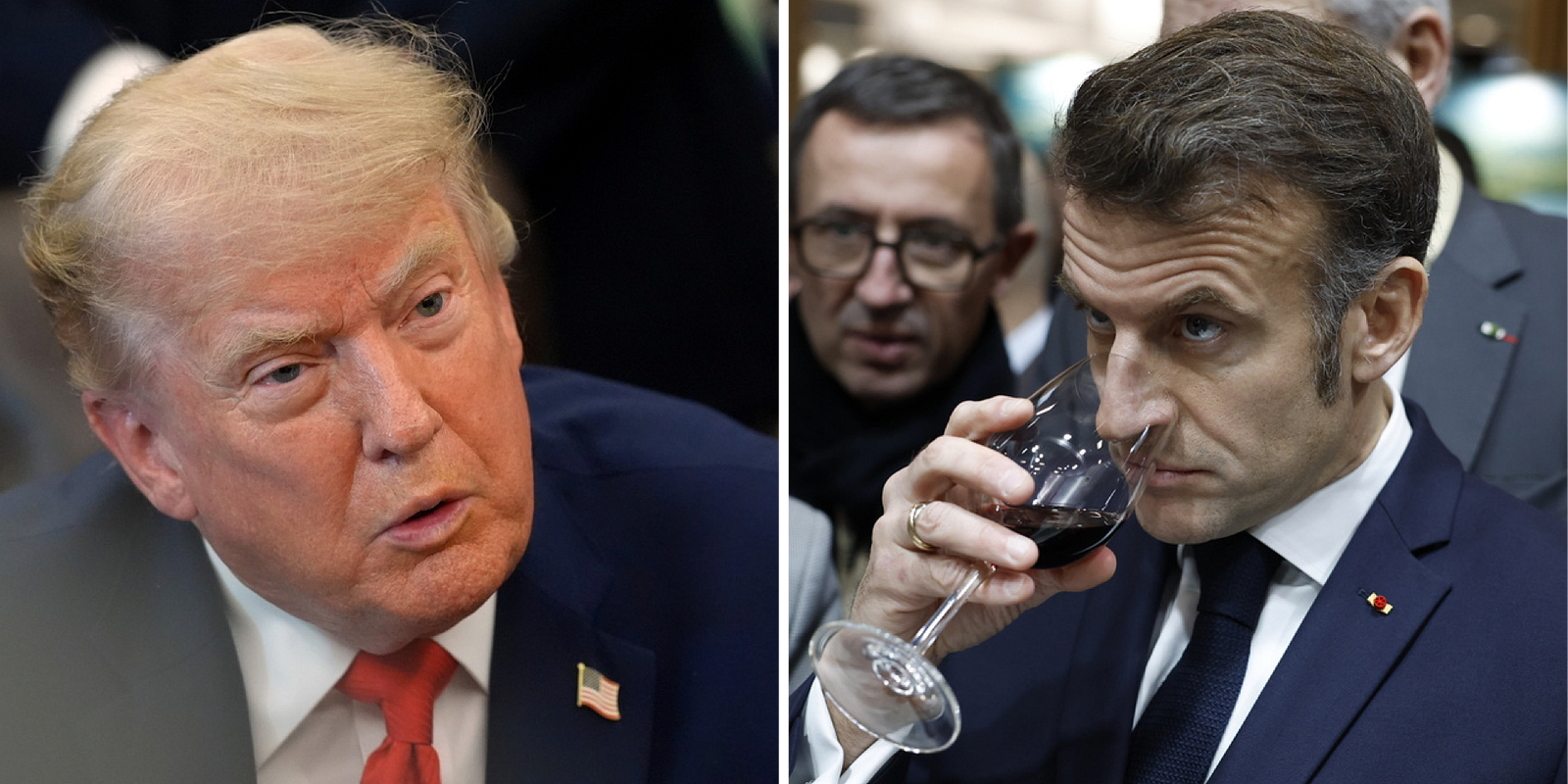 Macron tar vinhotet med ro: "Ska prata med Trump"