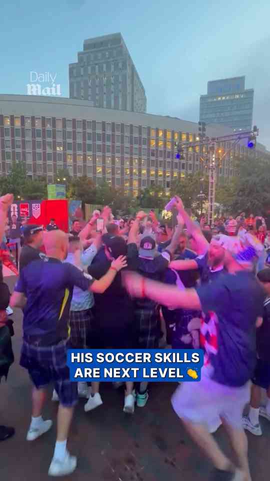Police officer shows off impressive soccer skills