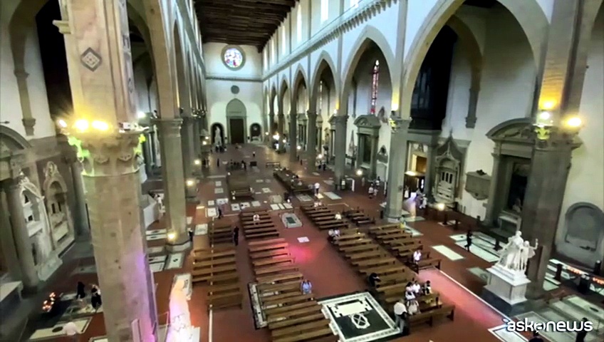 Il restauro degli affreschi di Giotto in Santa Croce a Firenze