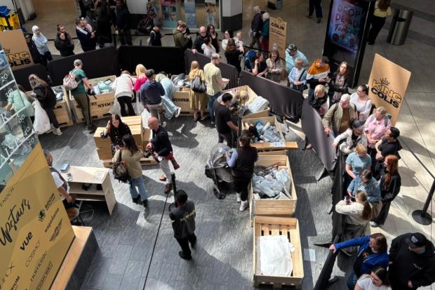 Queues form as mystery lost parcels pop-up arrives in Glasgow