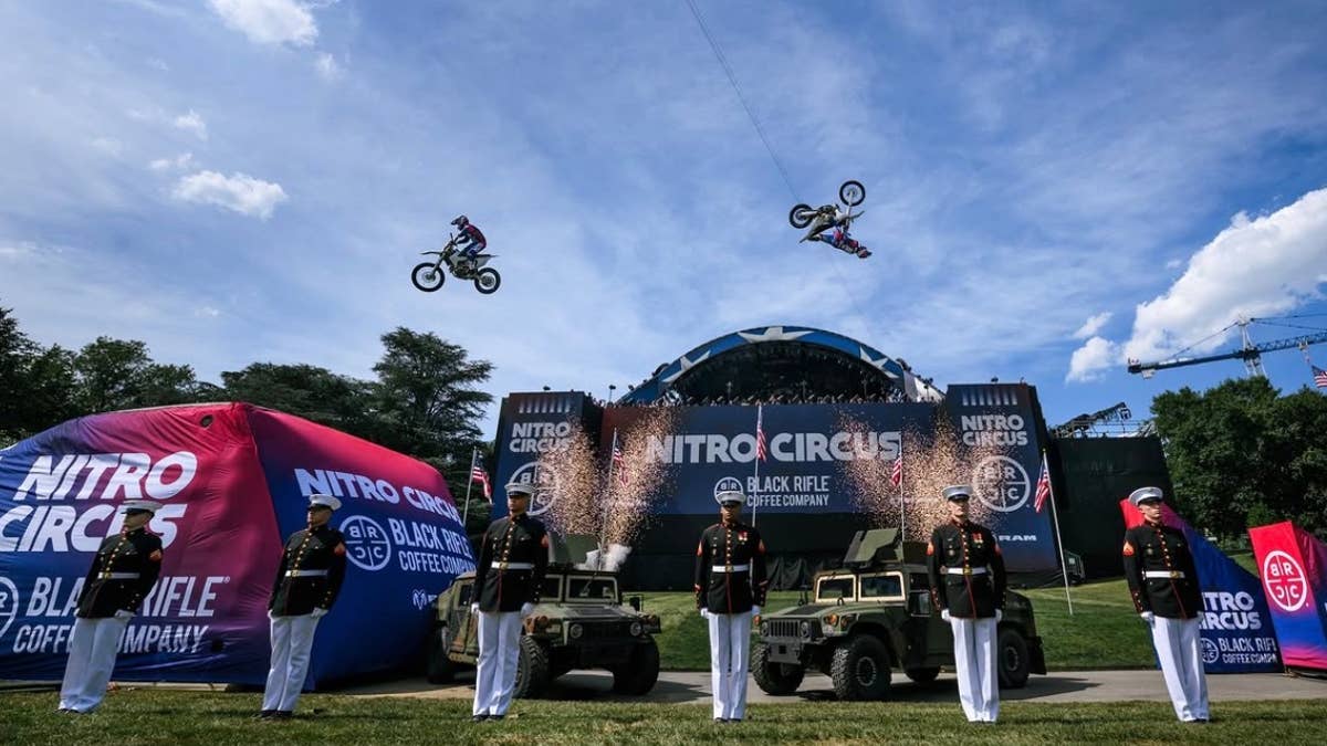 Making history: Nitro Circus 'Wheel Team Six' jumps at the White House