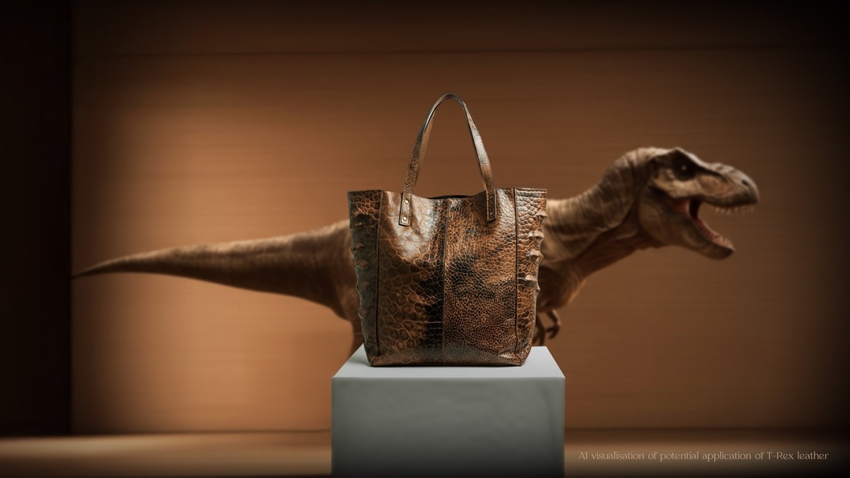 T-Rex leather handbag failed to sell at auction for $500k