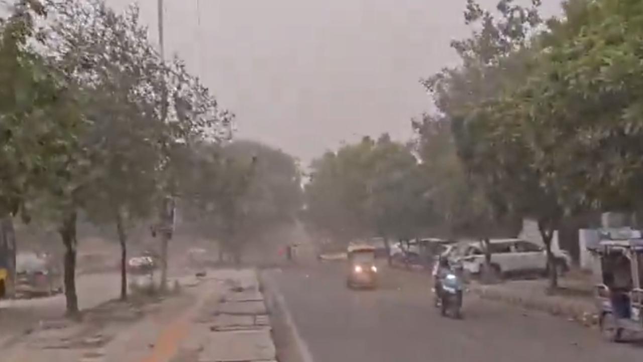 Video: Heavy rain, dust storm batter Delhi-NCR as IMD issues red alert