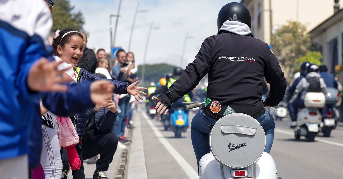 Vespa is celebrating its 80th anniversary with a party in Rome