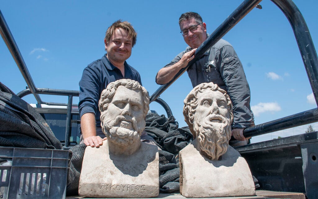 'Wondrous' Roman busts unearthed in ancient winepress in northern Israel