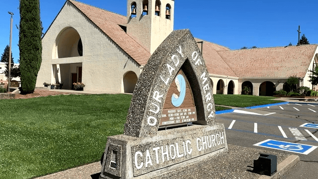 Life-sized Jesus statue pulled from cross, broken and desecrated at ...