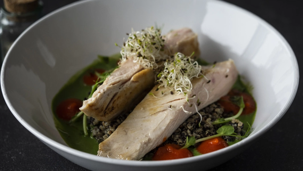 Chicken packs more protein than salmon but lacks omega-3s
