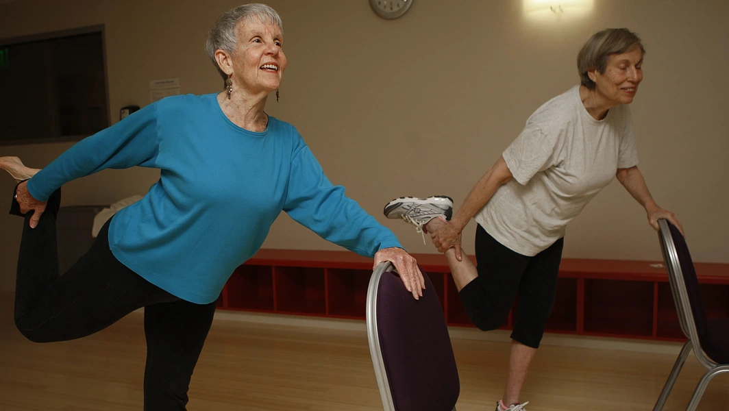 Morning posture and strength routine for seniors