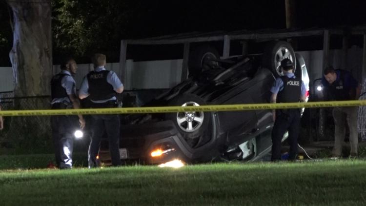 Shooting, crash leaves man critically injured in north St. Louis