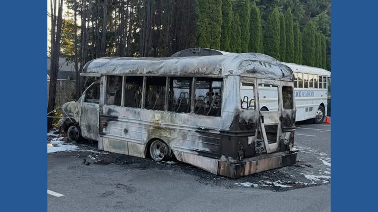 Grace Academy bus destroyed after attempted gas theft sparks fire in ...