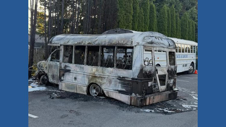 Grace Academy bus destroyed after attempted gas theft sparks fire in ...