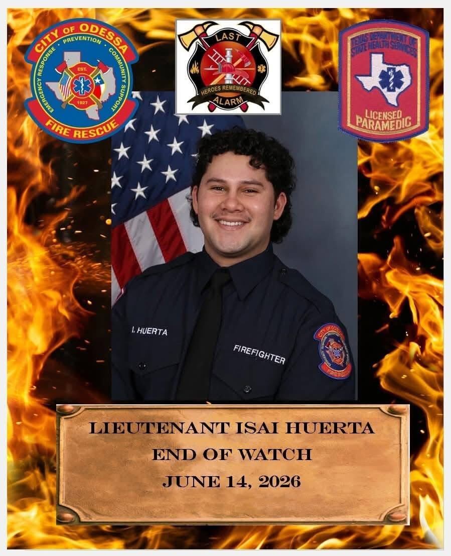 Odessa Police Department mourns fallen firefighter