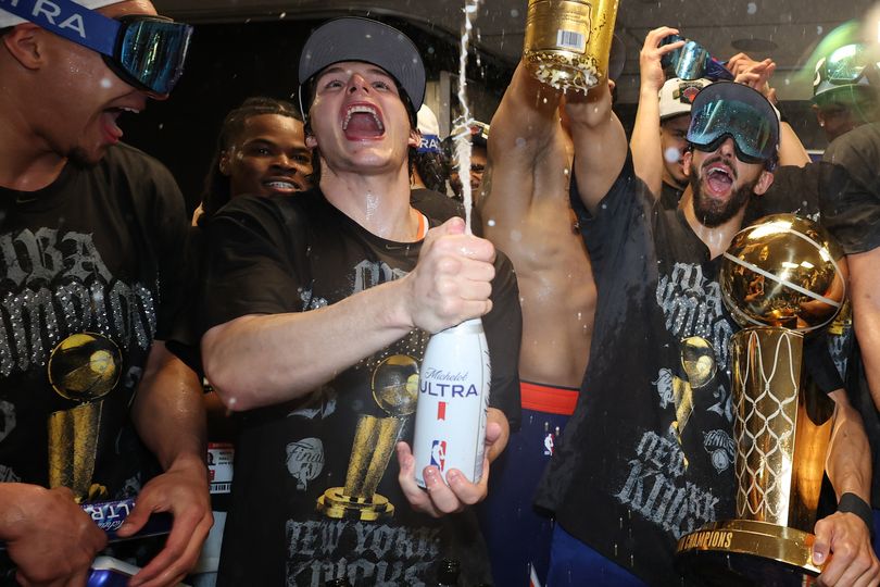 Inside Knicks' raw locker room NBA championship celebrations - tears ...