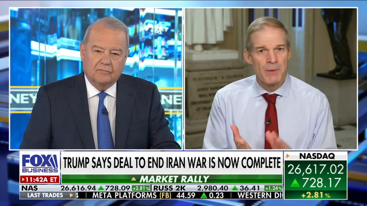 Rep. Jim Jordan on Iran peace deal: 'It looks like a great day for ...