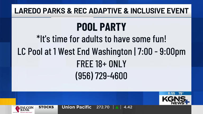 Laredo hosts adaptive pool party for adults with disabilities