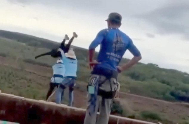 Bungee instructor who 'forgot to attach rope' seen leaping off bridge ...