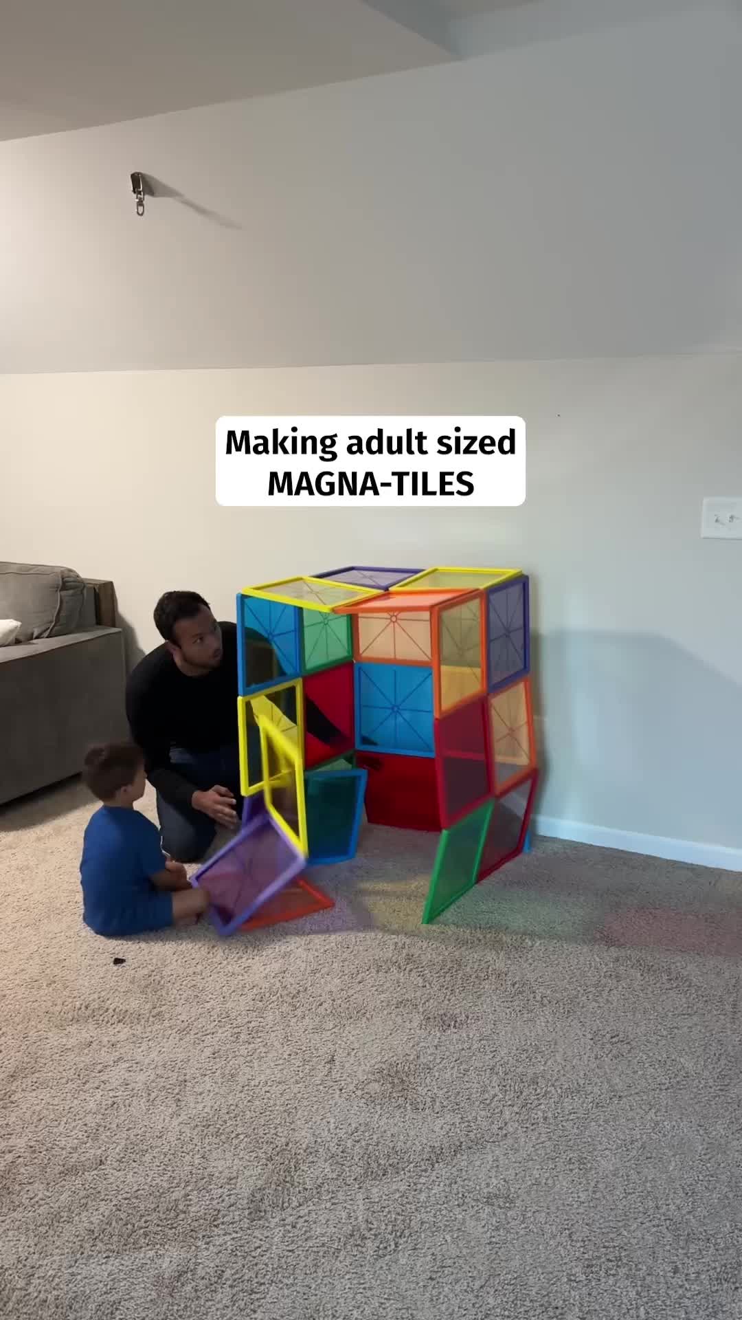 MAGNA TILES build that went in a crazy direction